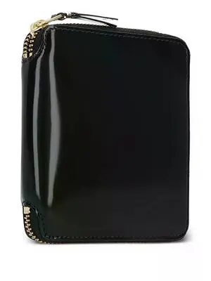 Comme Des Garçons Zip-around Leather Wallet - Black