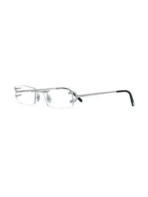Cartier Rimless Square Glasses - Metallic
