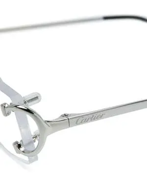 Cartier Rimless Square Glasses - Metallic