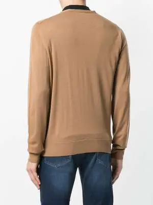 John Smedley Merino Wool Cardigan - Brown