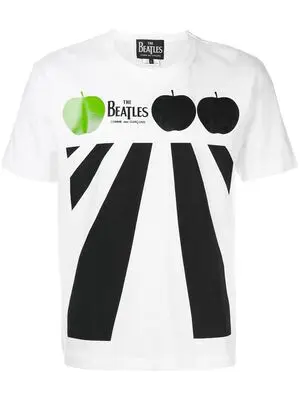 Comme Des Garçons Graphic Print T-shirt - White