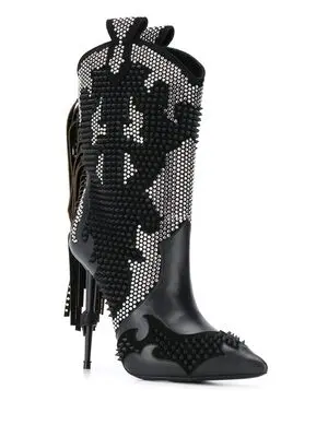 Philipp Plein Embellished Cowboy Boots