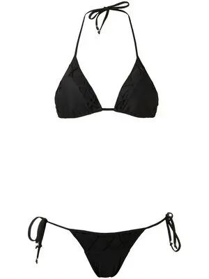 AMIR SLAMA Triangle Bikini Set - Black
