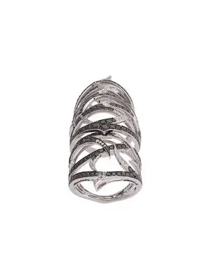 Stephen Webster Stephen Webster 18kt Gold Diamond Armour Ring Silver