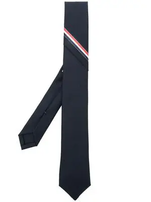 Thom Browne Rwb Selvedge Super 120s Twill Necktie - Blue