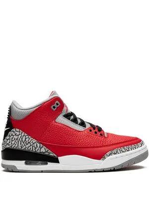 JORDAN Air 3 Retro Cement/unite Sneakers - Red