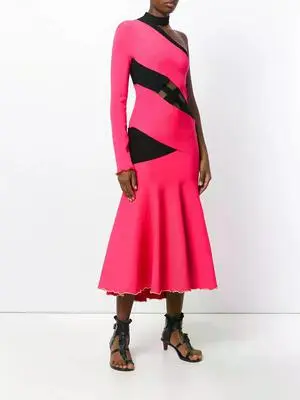 Proenza Schouler One Sleeve Bandage Knit Dress