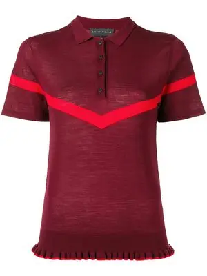 Cashmere In Love Knitted Polo Shirt - Red