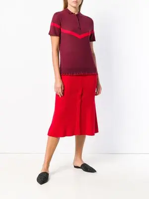 Cashmere In Love Knitted Polo Shirt - Red