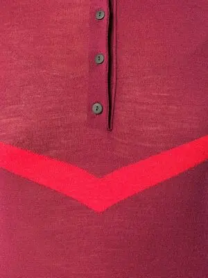 Cashmere In Love Knitted Polo Shirt - Red