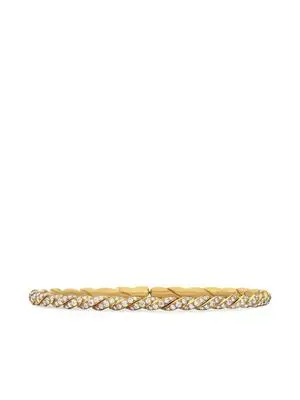 David Yurman 18kt Yellow Diamond Cable Flex Bracelet - Gold