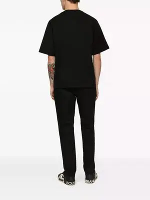 Dolce & Gabbana Logo Plaque Sweatpants - Black
