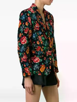 Kenzo 1980s Floral-print Blazer