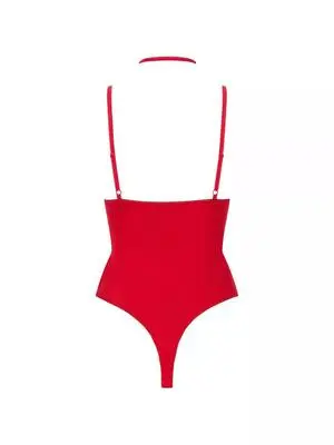 MAISON CLOSE Le Petit Secret Bodysuit - Red