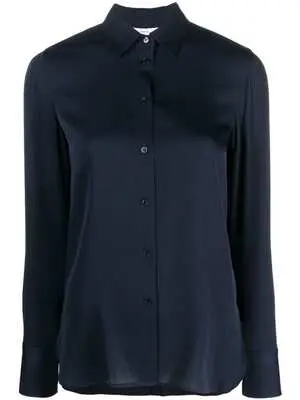 Vince Classic Collar Shirt - Blue