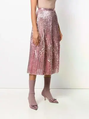 Marco De Vincenzo Sequined Midi Skirt