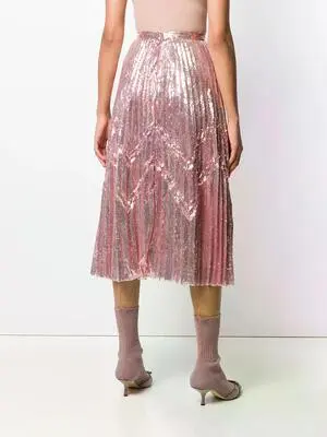 Marco De Vincenzo Sequined Midi Skirt