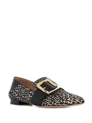 Bally Leopard Print Loafers