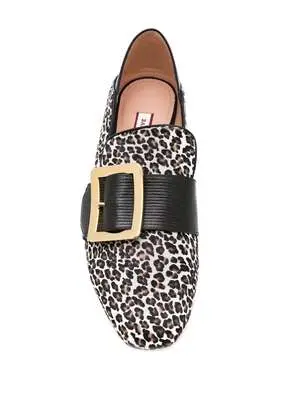 Bally Leopard Print Loafers