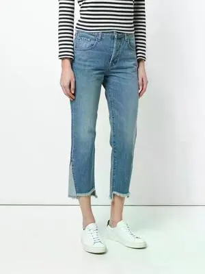 J Brand Asymmetric Cropped Jeans