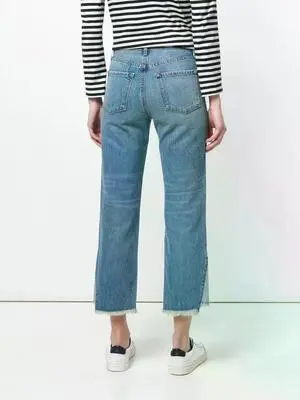 J Brand Asymmetric Cropped Jeans