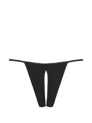 MAISON CLOSE Le Petit Secret Open Thong Black