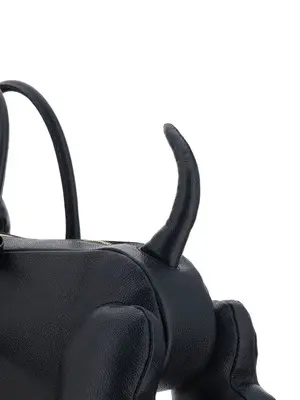 Thom Browne Hector Pebbled Leather Tote Bag - Black