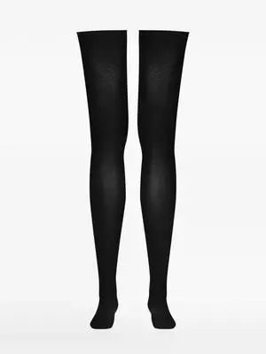 MAISON CLOSE Cut And Curled Stockings - Black