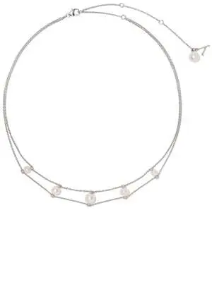 YOKO LONDON Yoko London 18kt White Gold Diamond And Pearl Necklace
