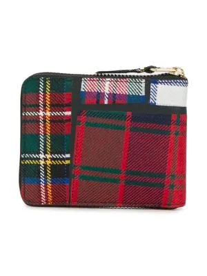 Comme Des Garçons Large Tartan Wallet - Red