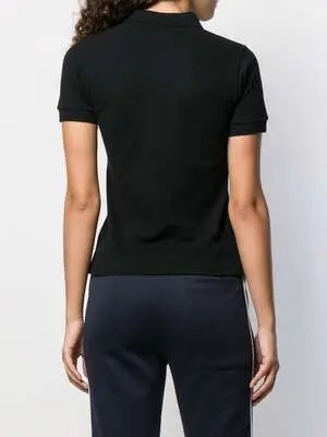 Play Comme Des Garcon Embroidered Heart Polo Shirt - Black