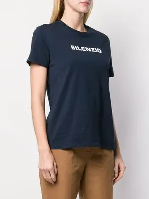 Aspesi Silenzio Print T-shirt - Blue
