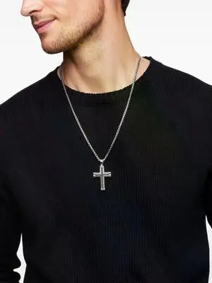 David Yurman Chevron Cross Pendant - Silver