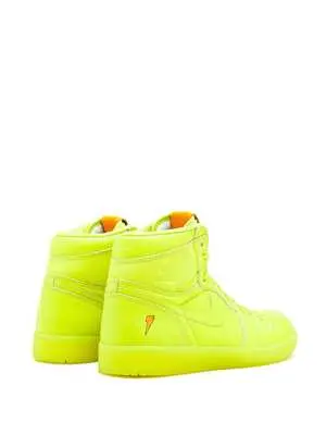 JORDAN Air 1 Retro Hi G8rd Cyber Sneakers - Yellow