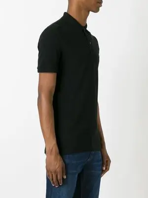 Lacoste Logo Patch Polo Shirt - Black