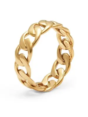 NIALAYA JEWELRY Round Chain Ring - Gold