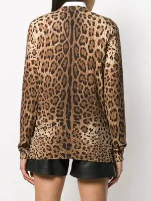 Dolce & Gabbana Leopard-print Cashmere Jumper