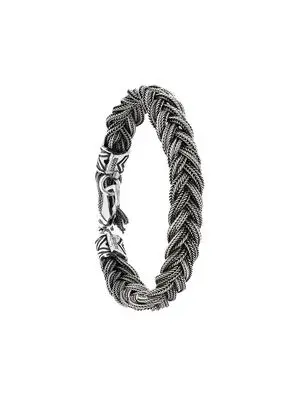 Emanuele Bicocchi Woven Chain Bracelet - Metallic