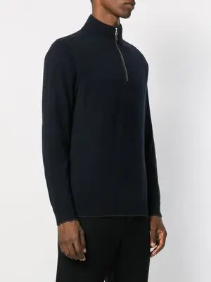 N.peal Carnaby Half-zip Sweater - Black