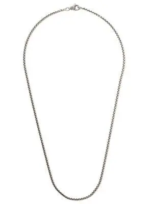 David Yurman David Yurman Sterling Silver Box Chain Necklace Ss