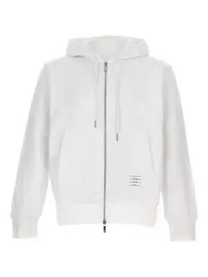 Thom Browne Striped Zip Up Hoodie