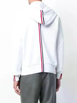 Thom Browne Striped Zip Up Hoodie