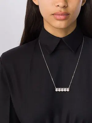 TASAKI 18kt Akoya Pearl Balance Signature Necklace