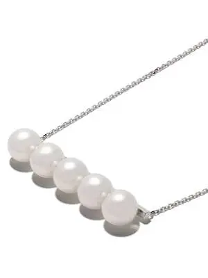 TASAKI 18kt Akoya Pearl Balance Signature Necklace