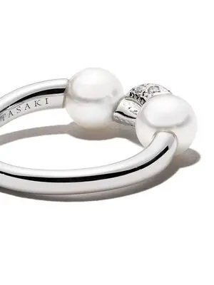 TASAKI 18kt Diamond And Pearl Ring - Silver
