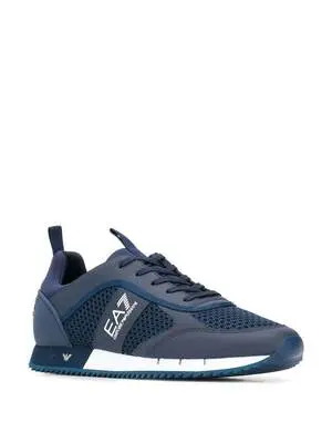 Emporio Armani Side Logo Sneakers - Blue