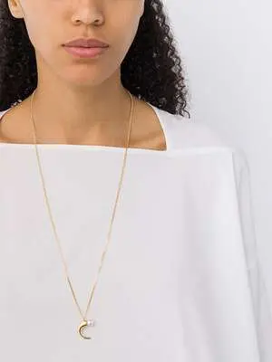 TASAKI 18kt Danger Horn Pearl Pendant Necklace