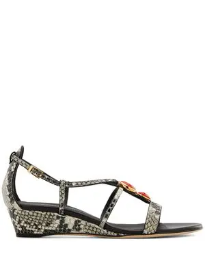 GIUSEPPE ZANOTTI 30mm Adelaide Python-print Sandals