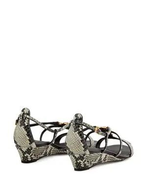 GIUSEPPE ZANOTTI 30mm Adelaide Python-print Sandals