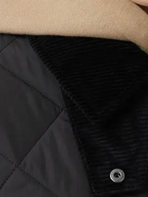 Burberry Diamond Quilted Barn Jacket - Black
